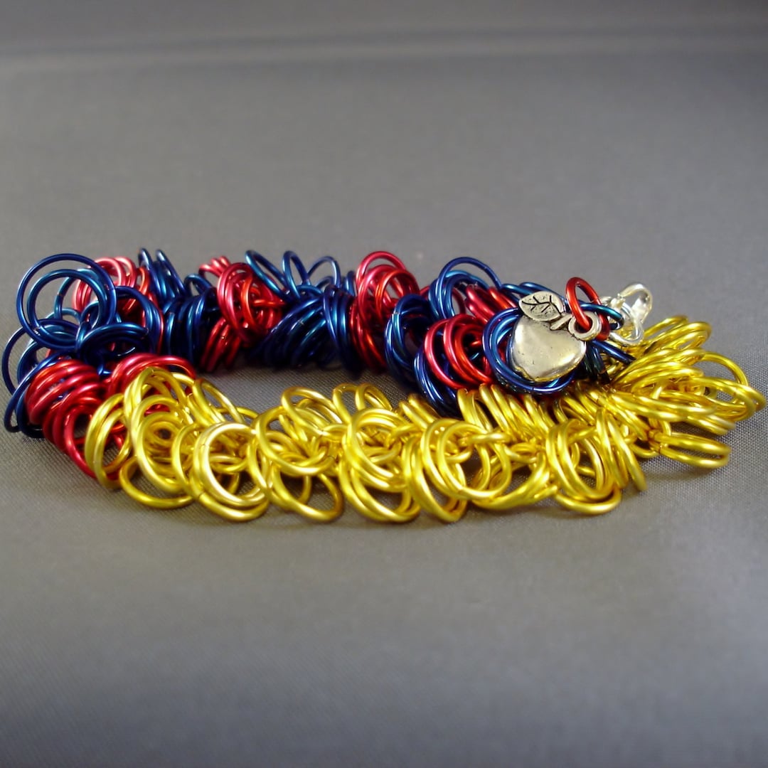 Princess Snow White Bracelet - Chain Mail Bracelet - Chainmail Bracelet ...