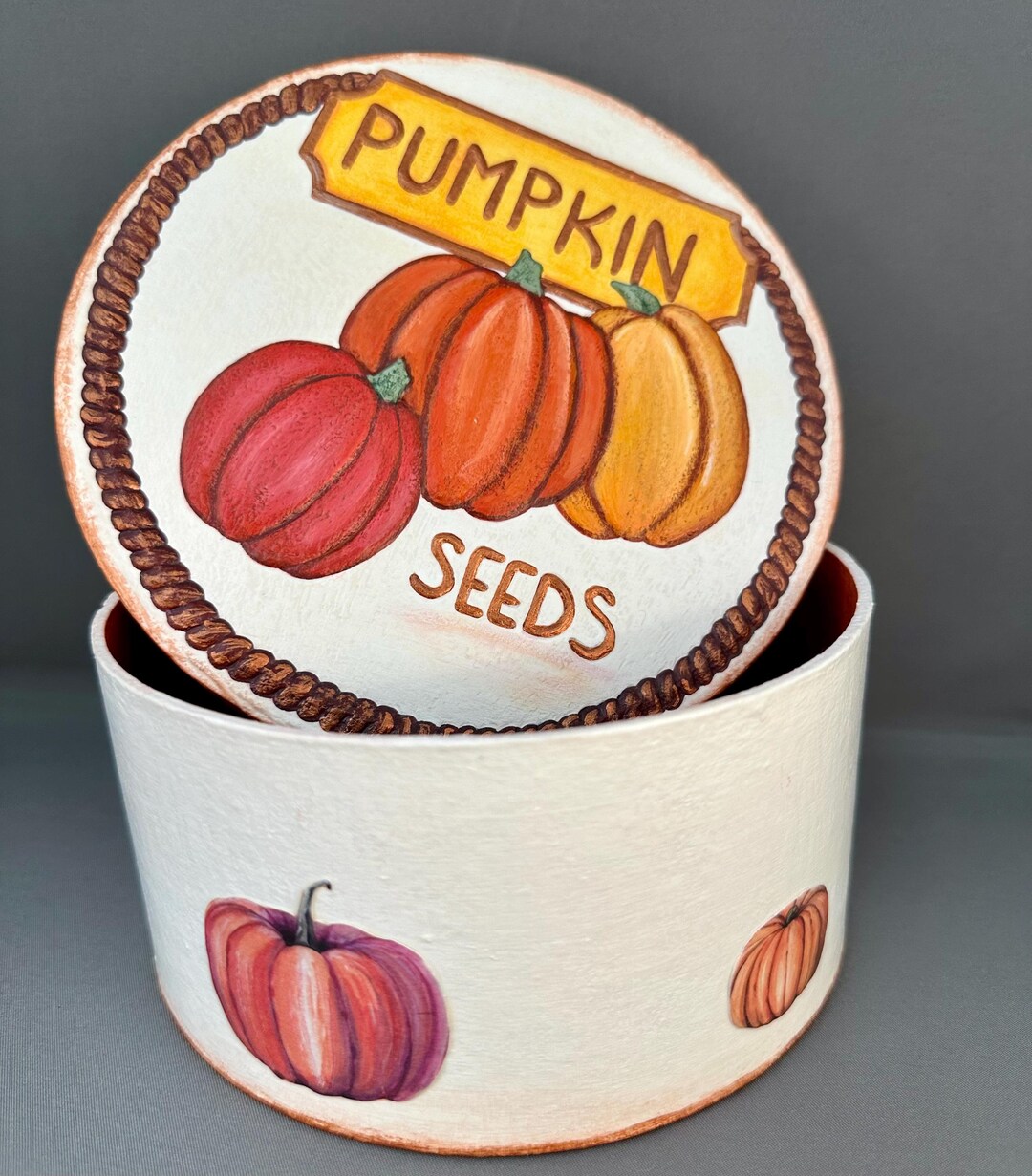 Pumpkin Box - Treasure Box - Decorative Box - Fall Decor - Autumn Decor ...