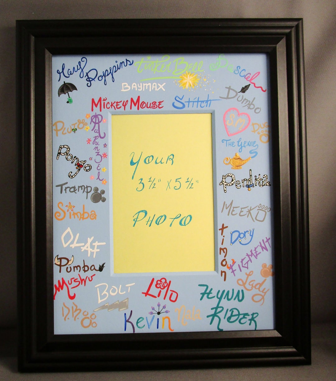 Disney Photo Mat Mat Board Disney Characters Disney Autograph Disney ...
