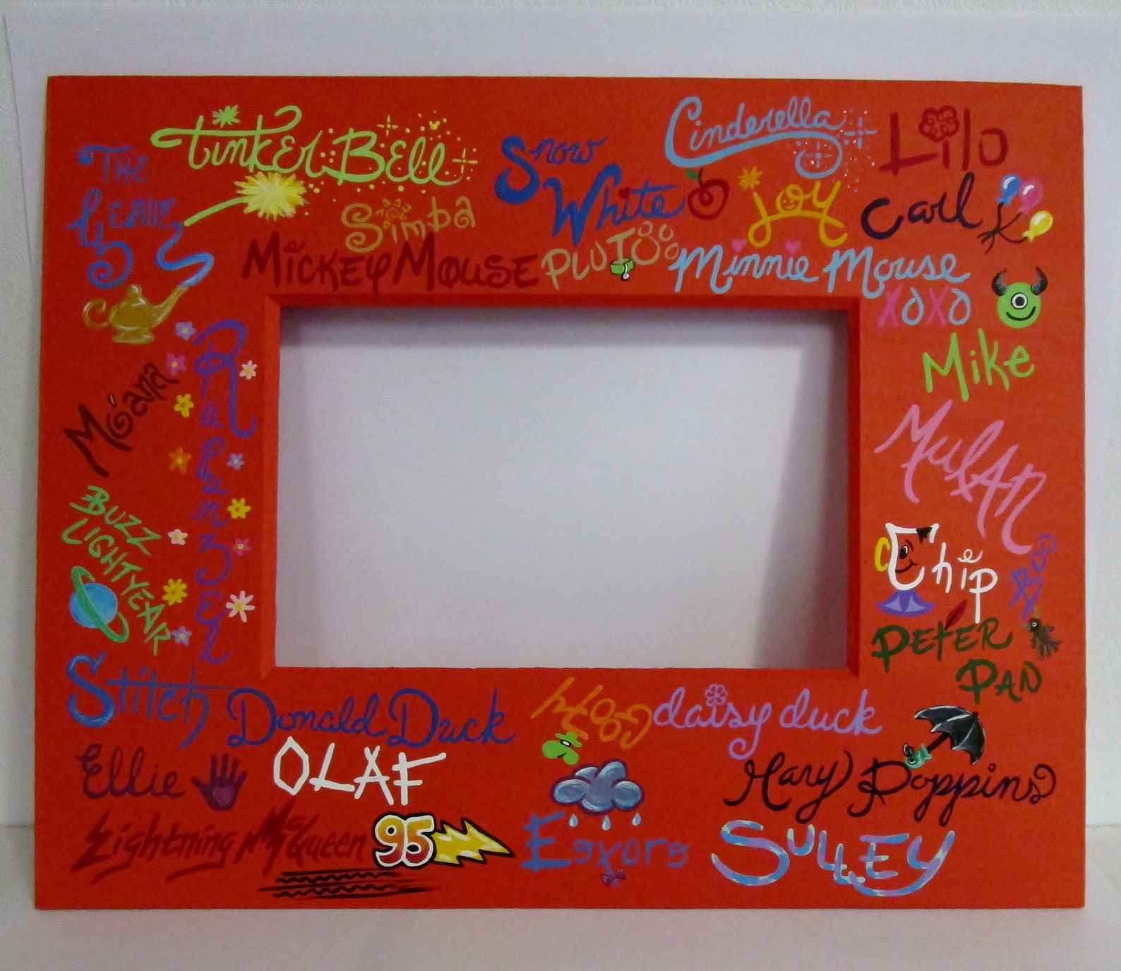 Disney Photo Mat - Mat Board - Disney Characters - Disney Autograph ...