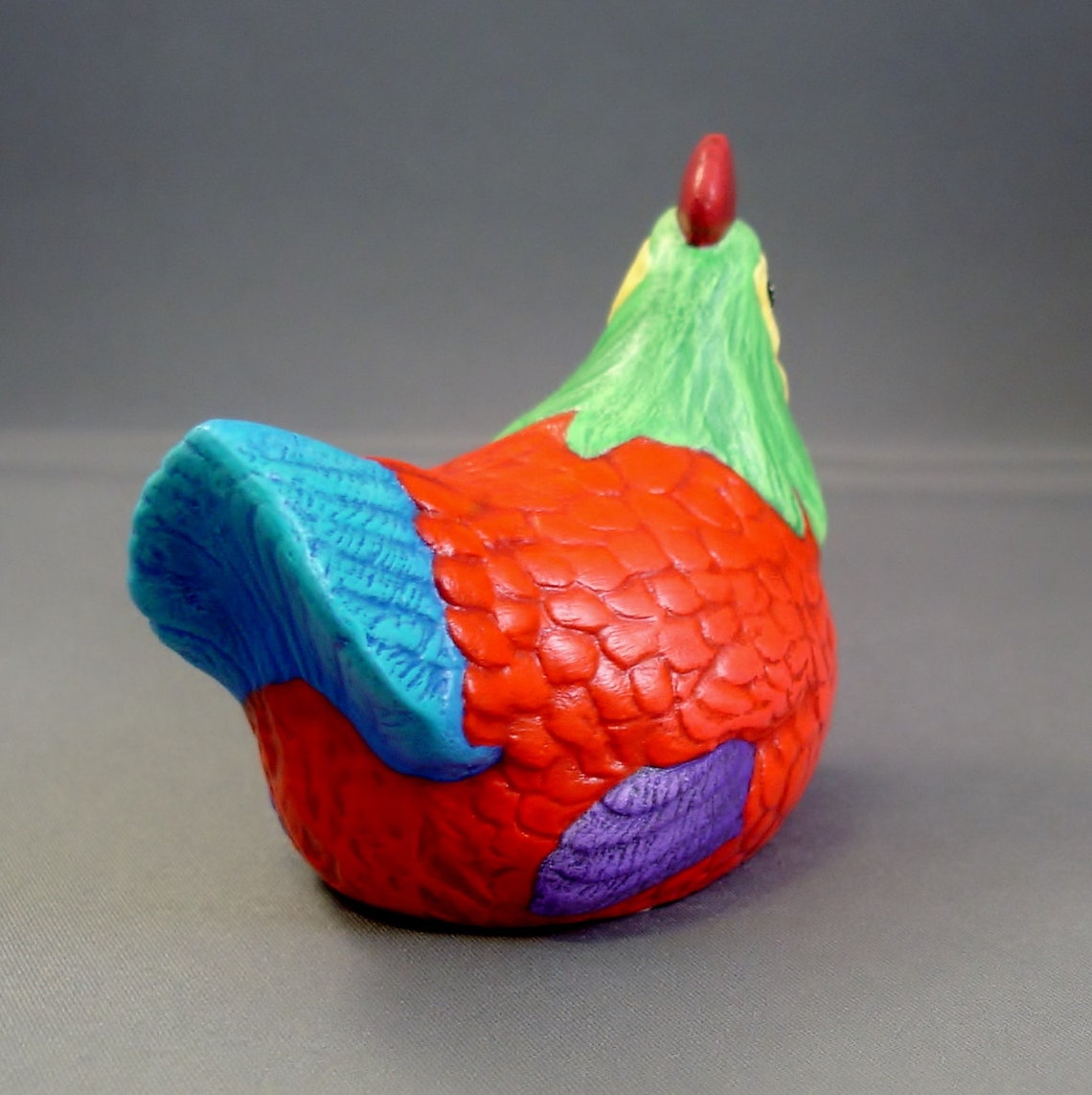 Chicken Figurine Ceramic Chicken Ceramic Figurine - Etsy