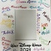 Disney Photo Mat - Mat Board - Disney Characters - Disney Autograph ...