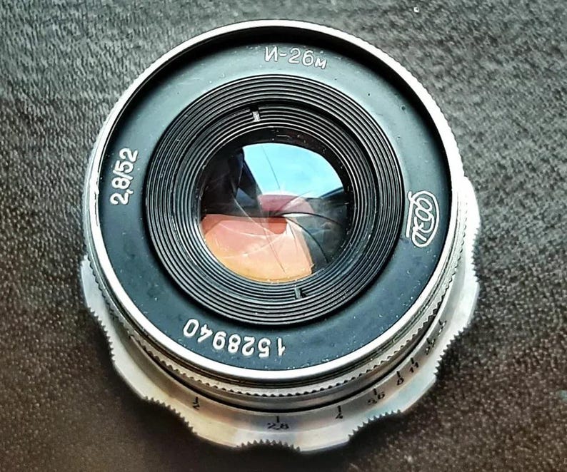 Vintage Lens INDUSTAR 26m 2.8/52mm Tested M39 Camera Lens Vintage Lens ...