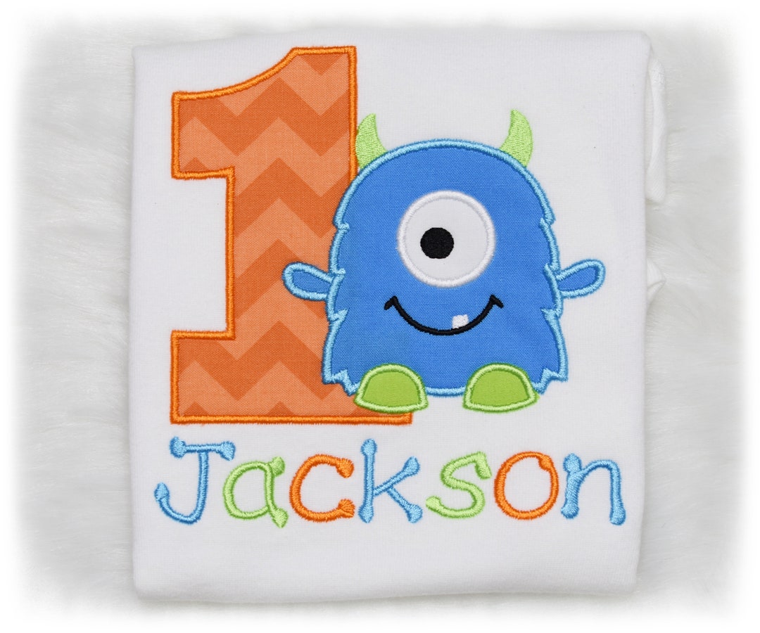 Monster Birthday Bodysuit, First Birthday, Boys Monster Party, Monster ...