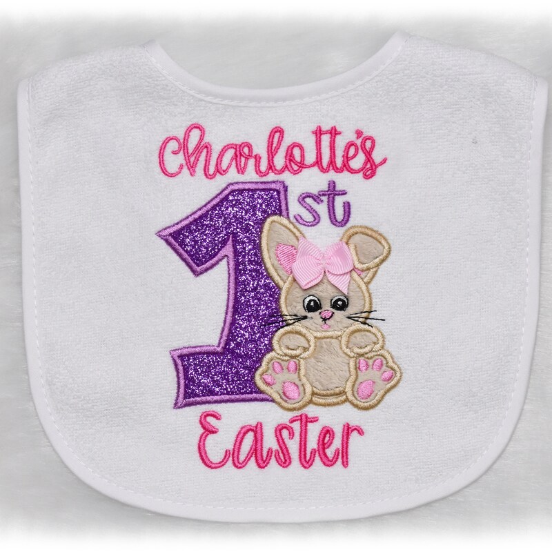 Easter Bib Purple - Etsy