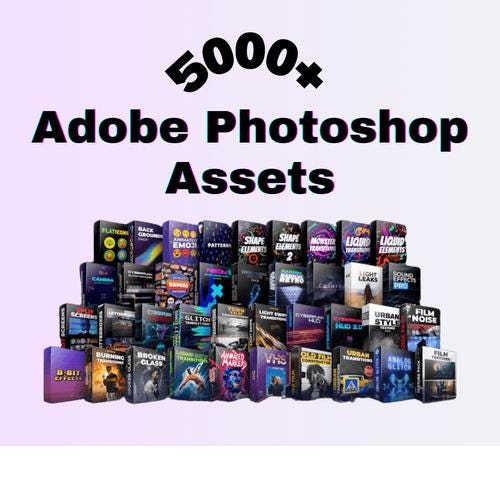 Ultimate Adobe Photoshop Assets Bundle 5000 Premium Resources Etsy