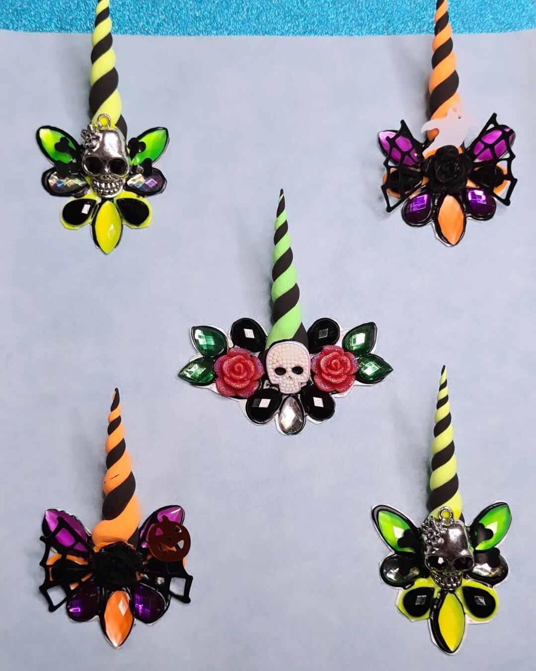 Scary Halloween Unicorn Bling Set for Children's Make-up/face Painting ...