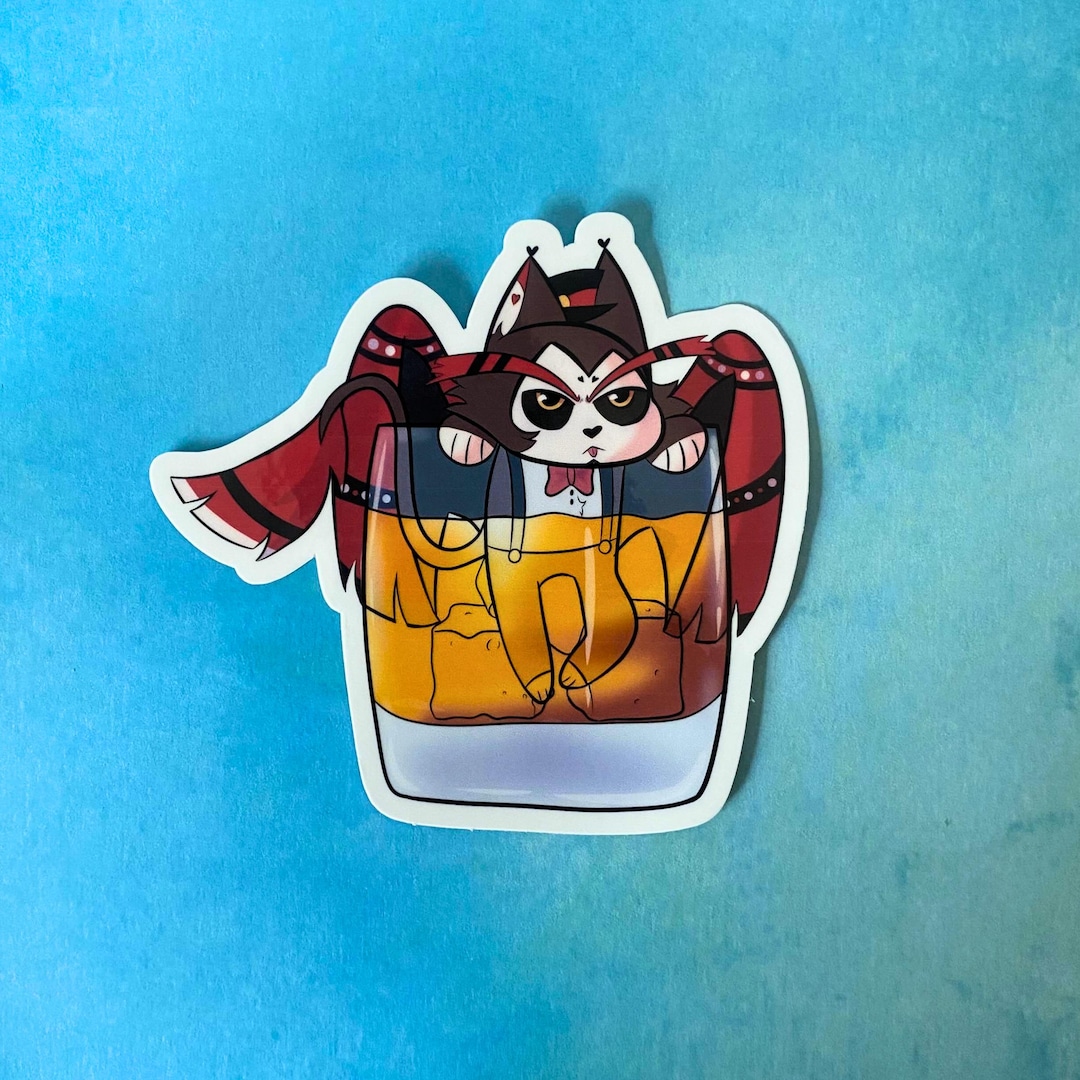 Chibi Husk Vinyl Sticker | Hazbin Hotel - Etsy
