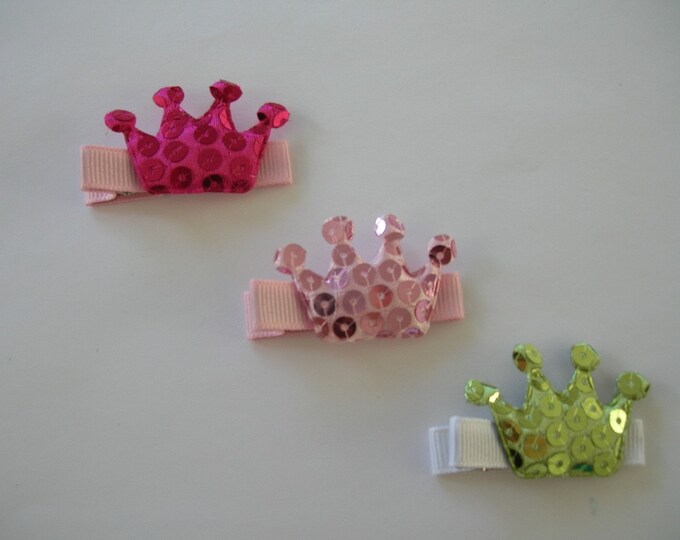 Set of 2 Pretty Princess Crown Clippies..........see Shop for - Etsy