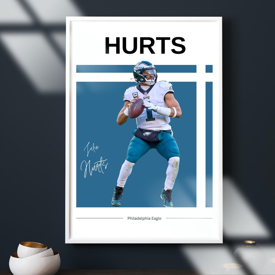 Dynamic Football Quarterback Digital Poster – Instant Download Wall Art ...