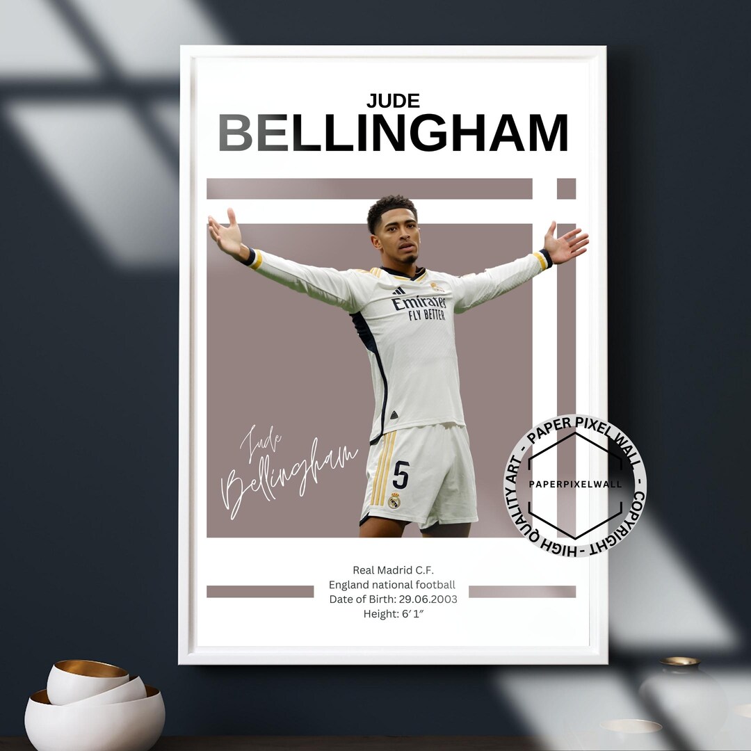 Jude Bellingham Poster: Real Madrid, Spanish League (digital Download ...
