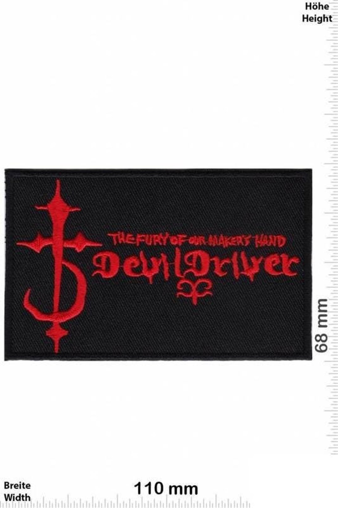 The Fury of Our Makers Hand Devildriver O Embroidered Patch Badge Applique Iron On - Etsy