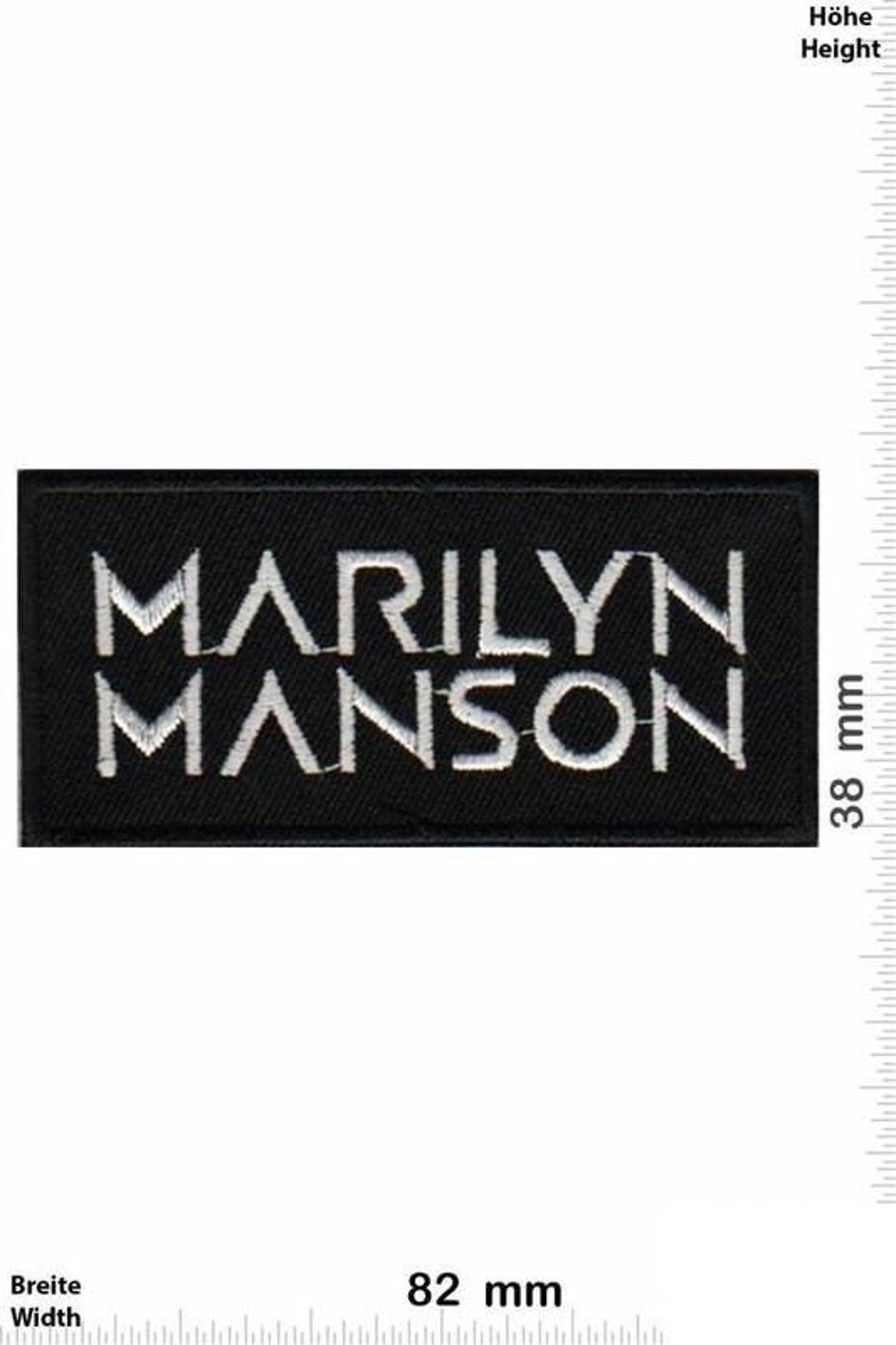 Marilyn Manson Silver Embroidered Patch Badge Applique Iron On - Etsy