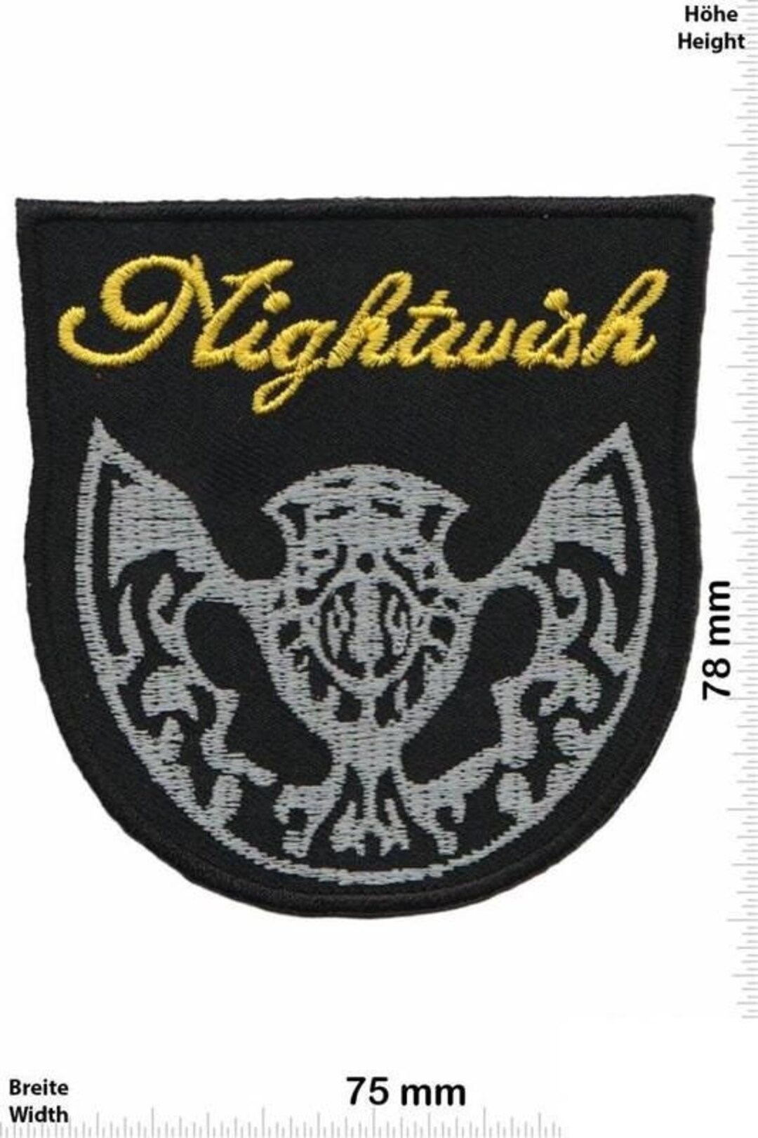 Nightwish Gold Silver Embroidered Patch Badge Applique Iron On - Etsy