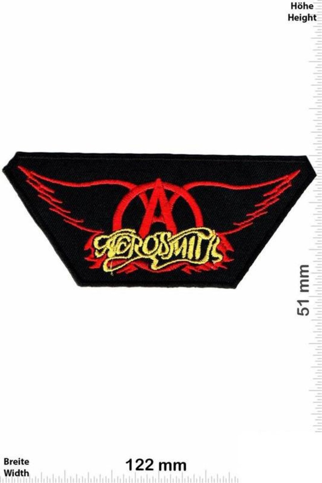 Aerosmith Black Silver Embroidered Patch Badge Applique Iron On - Etsy