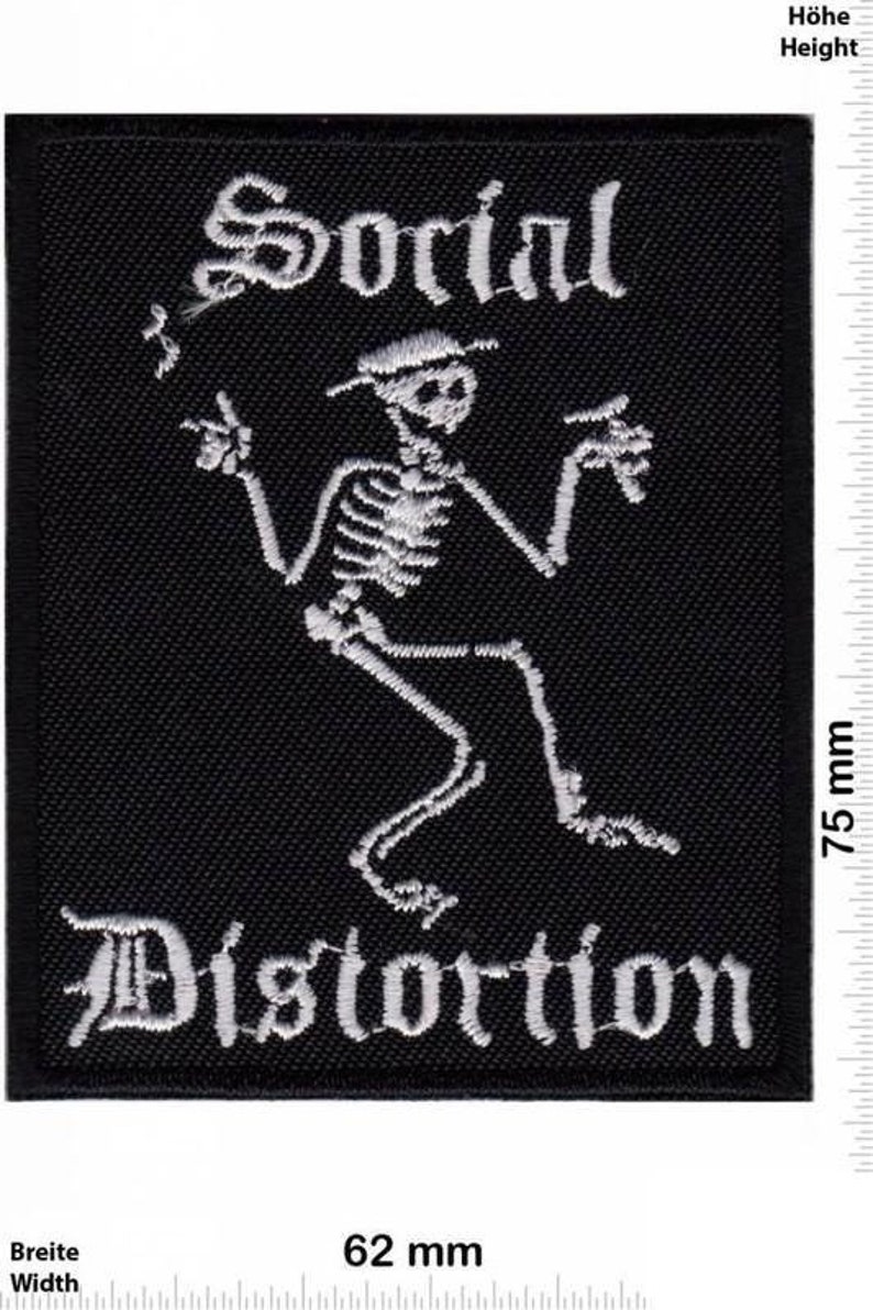 Social Distortion Embroidered Patch Badge Applique Iron On - Etsy