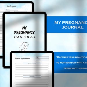 My Pregnancy Journal | Pregnancy Journal | Digital Planner | Printable ...