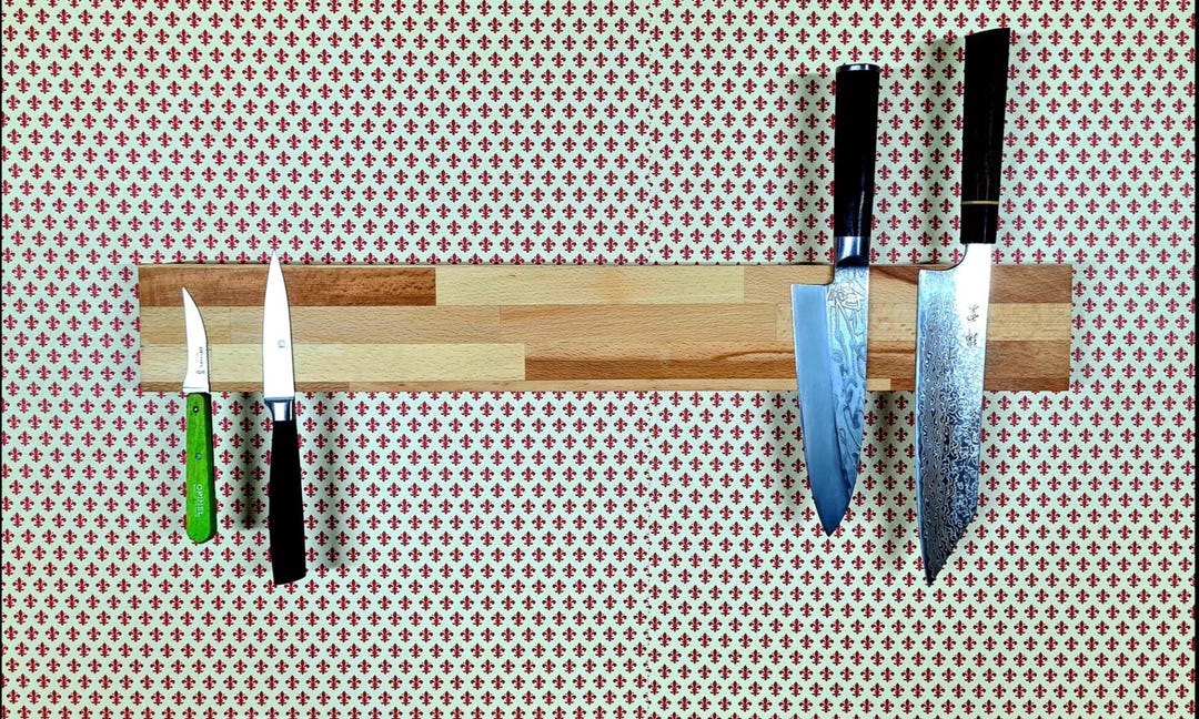 Magnetic Beechwood Knife Bar - Etsy