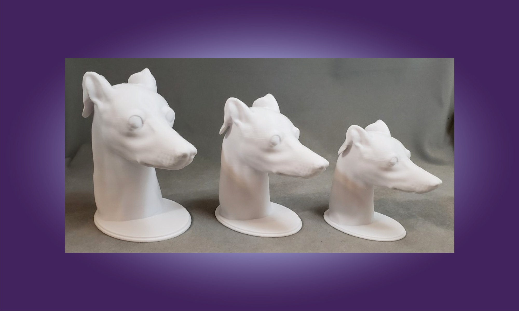 Italian Greyhound Bust Statue - Etsy