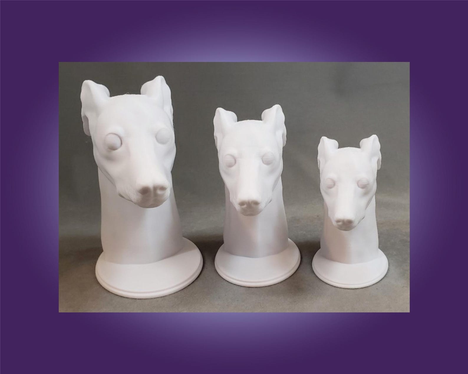 Italian Greyhound Bust Statue (3D Printed) - Etsy