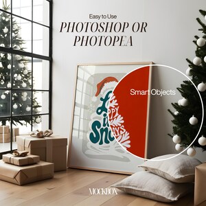 4x5 Vertical Frame Photoshop Mockup Template for Art Display, Wood ...