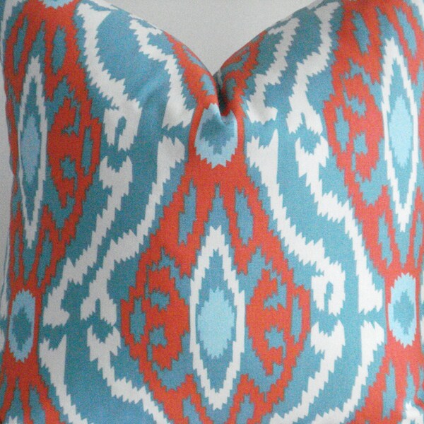 Coral Ikat - Etsy