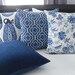 Choose Your AZURE COORDINATES both Sidesdecorative Pillow Cover .indigo ...