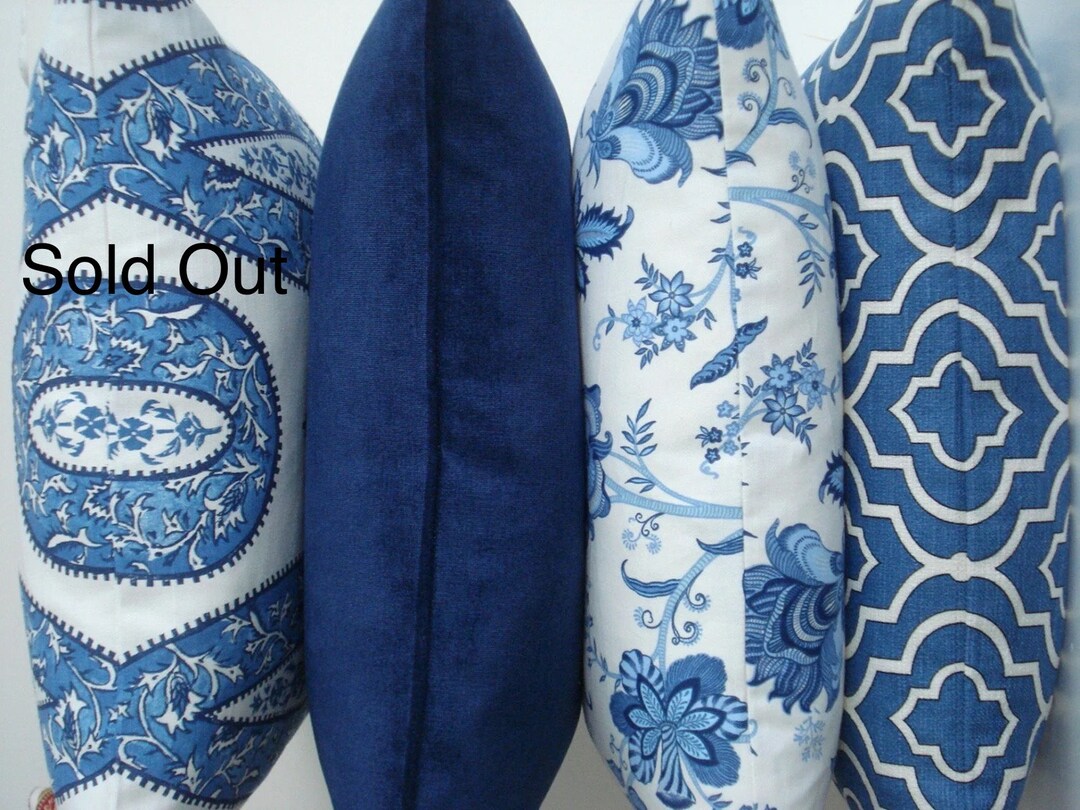 Choose Your AZURE COORDINATES -both Sides--decorative Pillow Cover ...