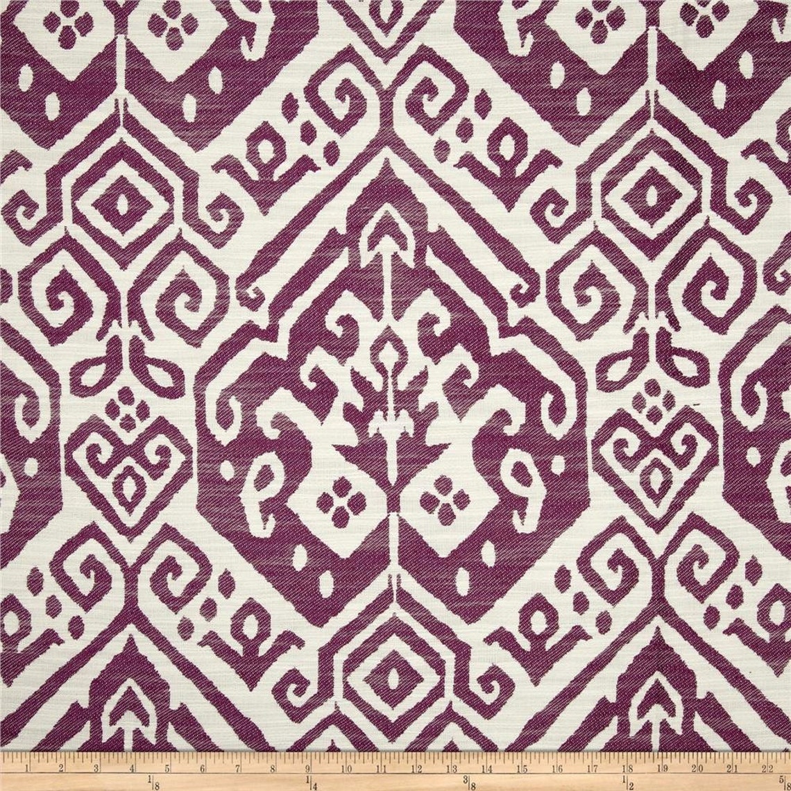 COVINGTON TEAGAN Purple /ivory Jacquard-both Sides decorative - Etsy