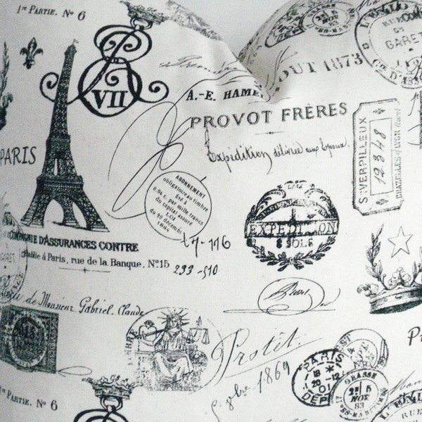 French Script Pillow - Etsy