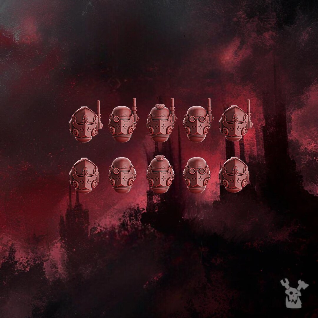 Recon Heads Set Dakkadakkastore | Crimson Wings - Etsy