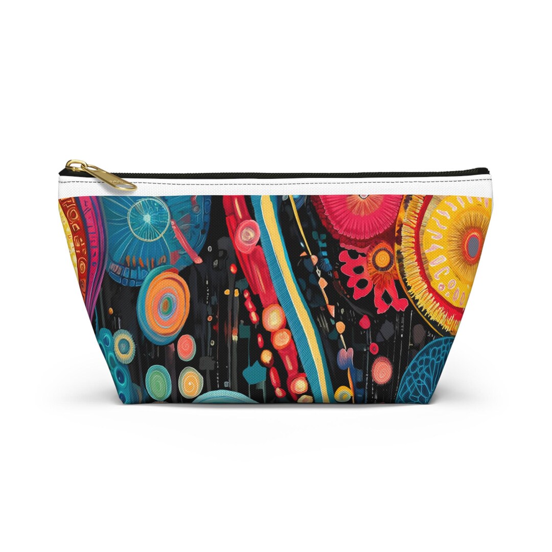 Color Burst Accessory Pouch/bag W T-bottom Makeup Bag - Etsy