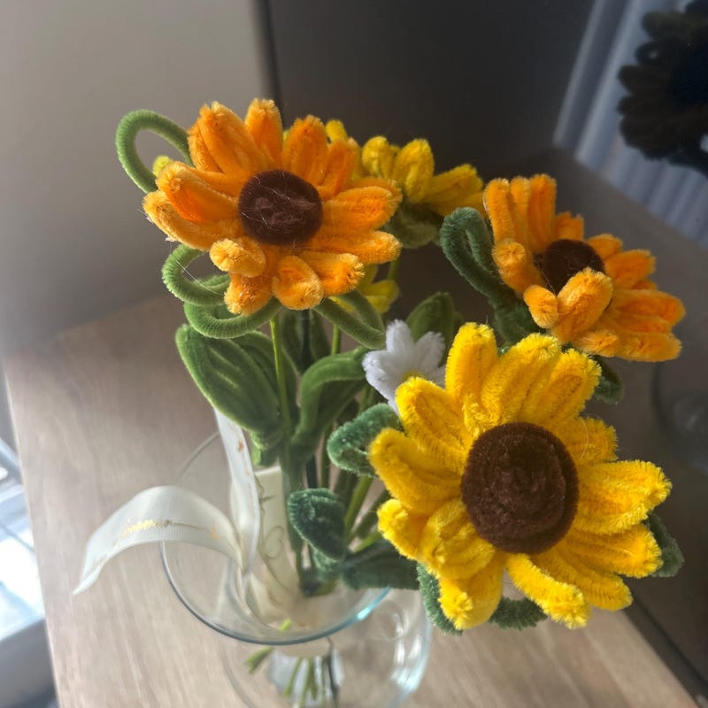 Sunflower Pipecleaner - Etsy UK
