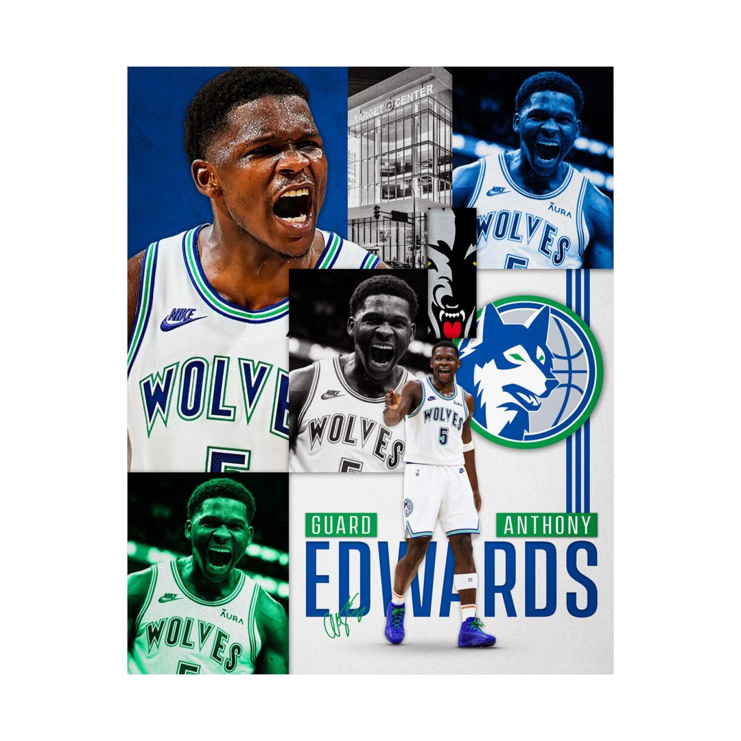 Anthony Edwards Matte Vertical Poster - Etsy