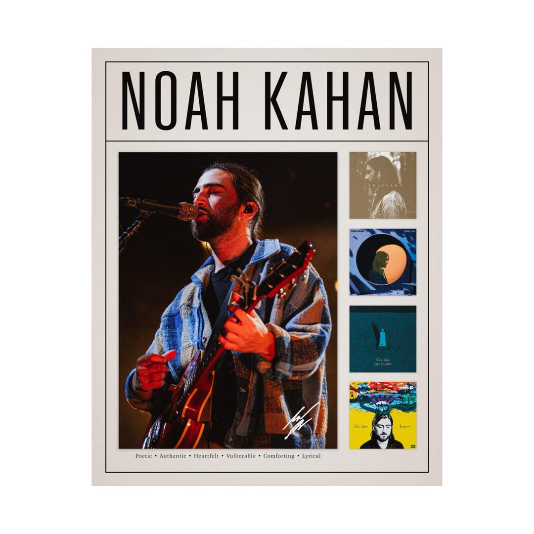 Noah Kahan Matte Vertical Poster - Etsy