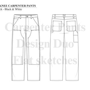 Carpenter Pants Duo – Double Knee Carpenter Pants & Carpenter Jorts ...