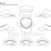 Sun Visor Cap Design – Flat Sketches, Technical Drawings, Vector ...