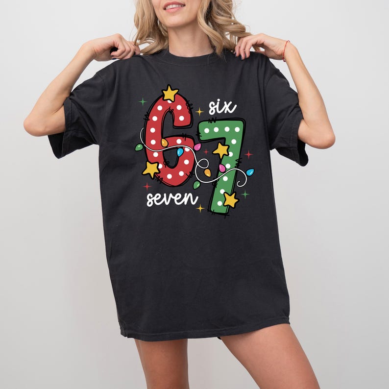 Christmas 6 7 Dtf, Funny Christmas Ready to Press Heat Transfer, Funny Gen Z Alpha Slang Dtf ...
