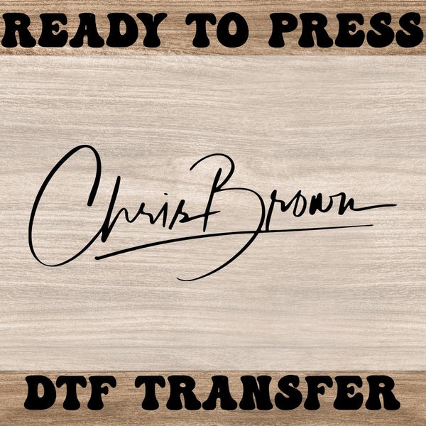 Chris Brown Signature Svg - Etsy