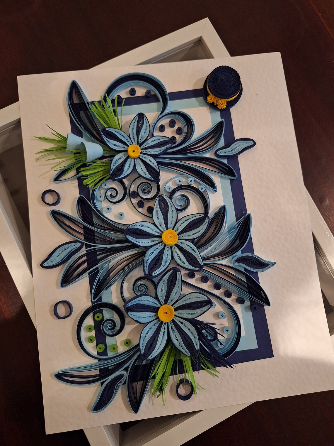 Wall Frame/ Paper Quilling Wall Art/ 3D Quilted Wall Decor/unique Gift ...