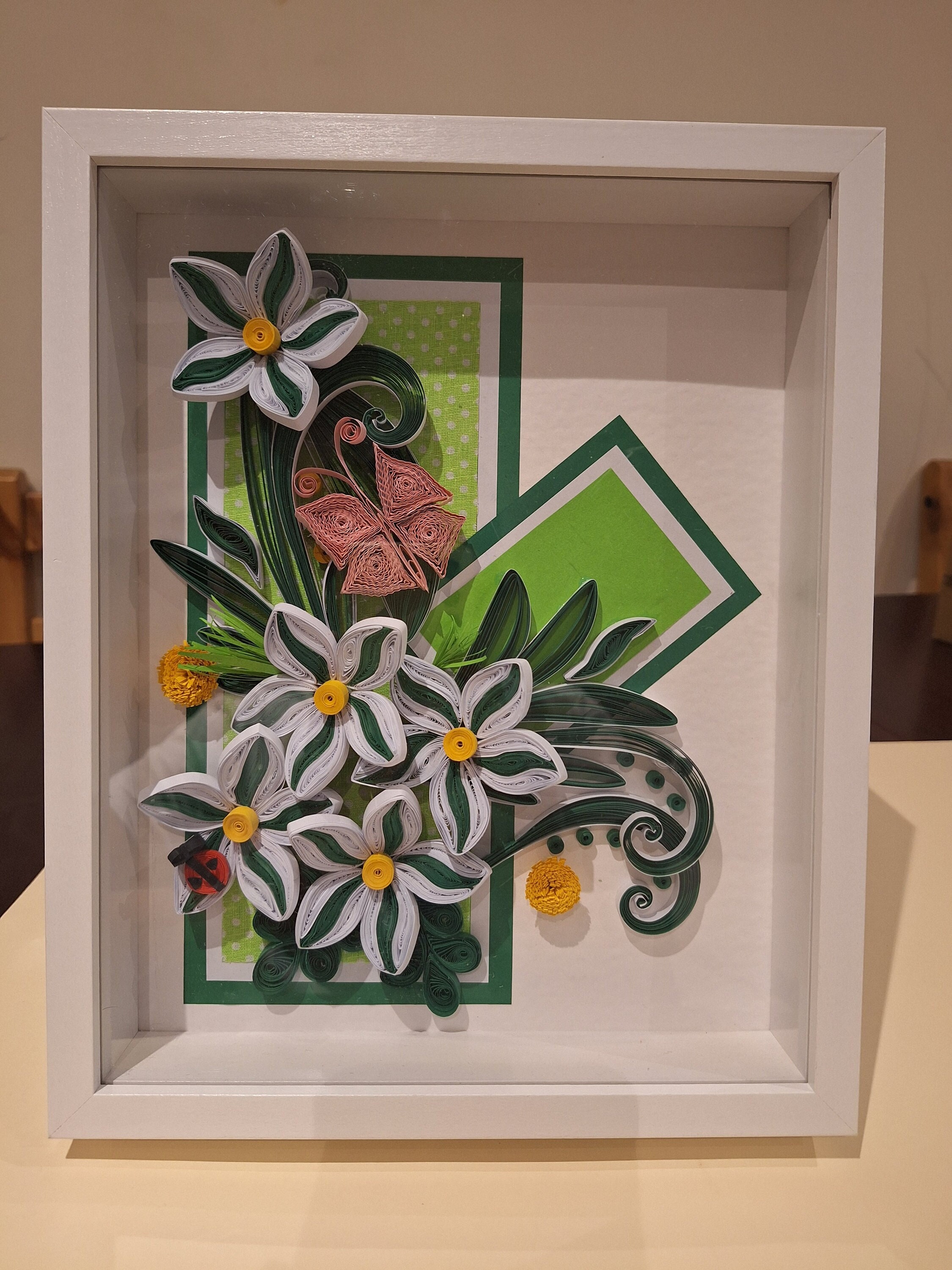 Wall Frame/ Paper Quilling Wall Art/ 3D Quilted Wall Decor/ Unique Gift ...