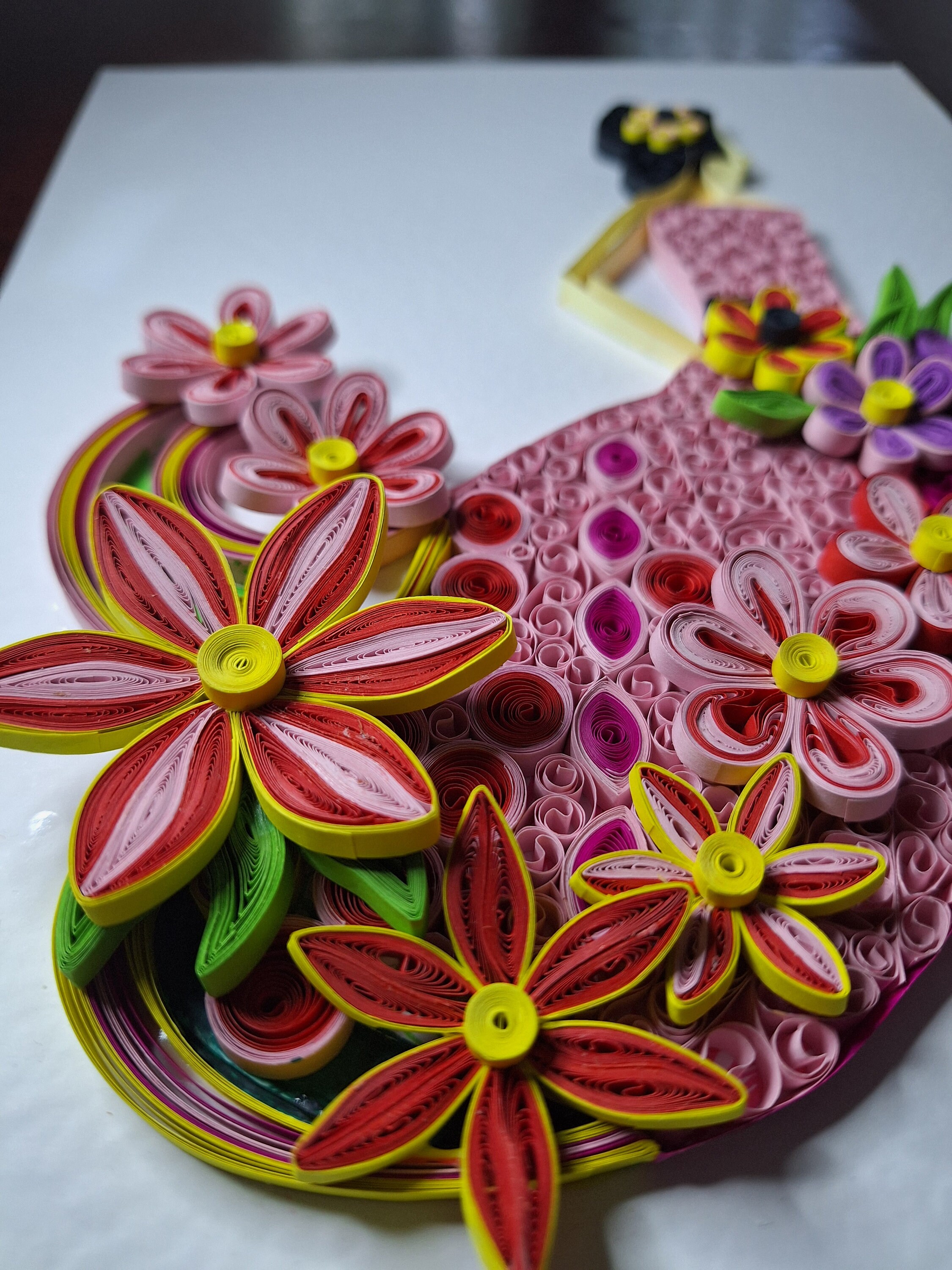 Wall Frame/ Paper Quilling Wall Art/ 3D Quilted Wall Decor/unique Gift ...