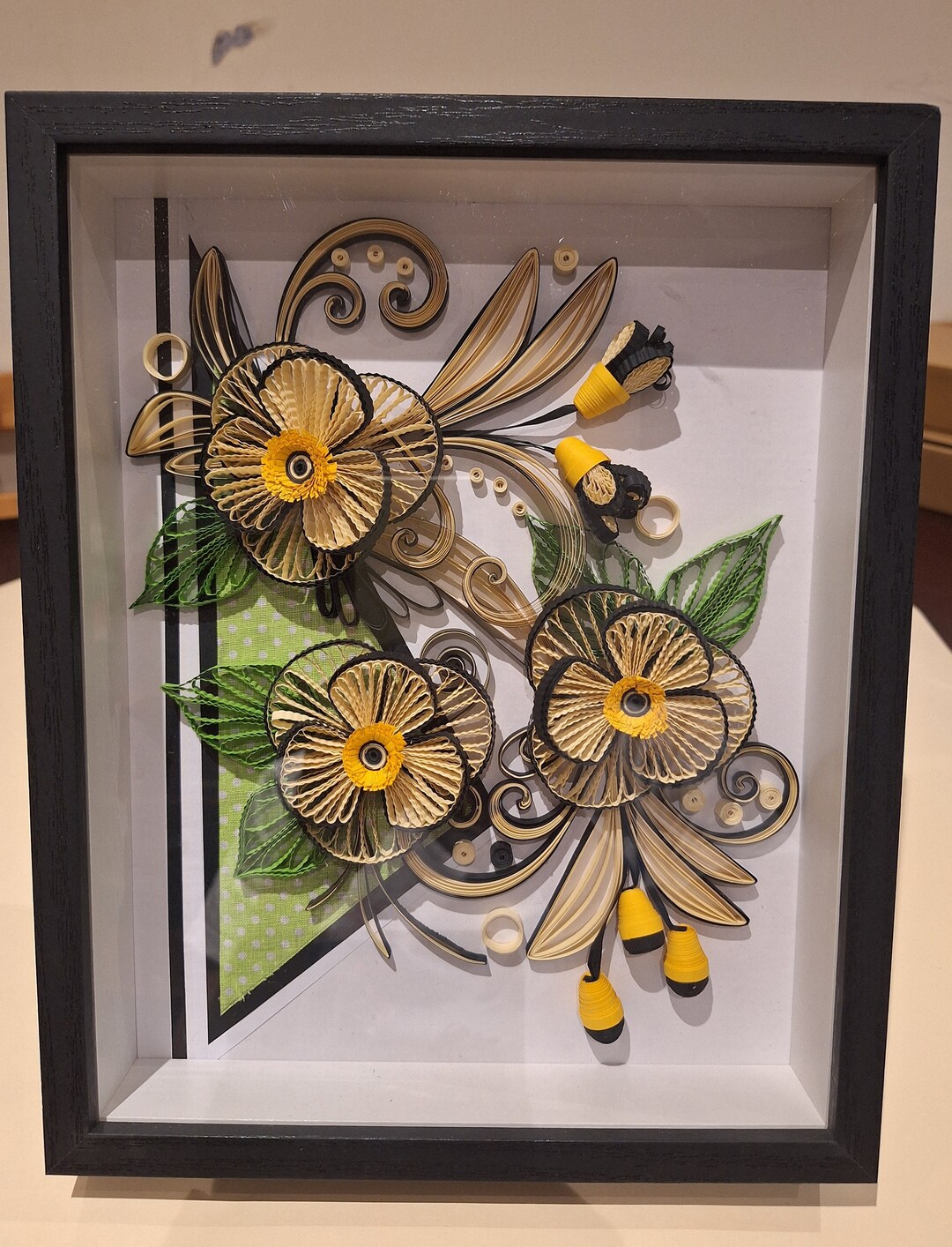 Wall Frame/ Paper Quilling Wall Art/ 3D Quilted Wall Decor/ Unique Gift ...