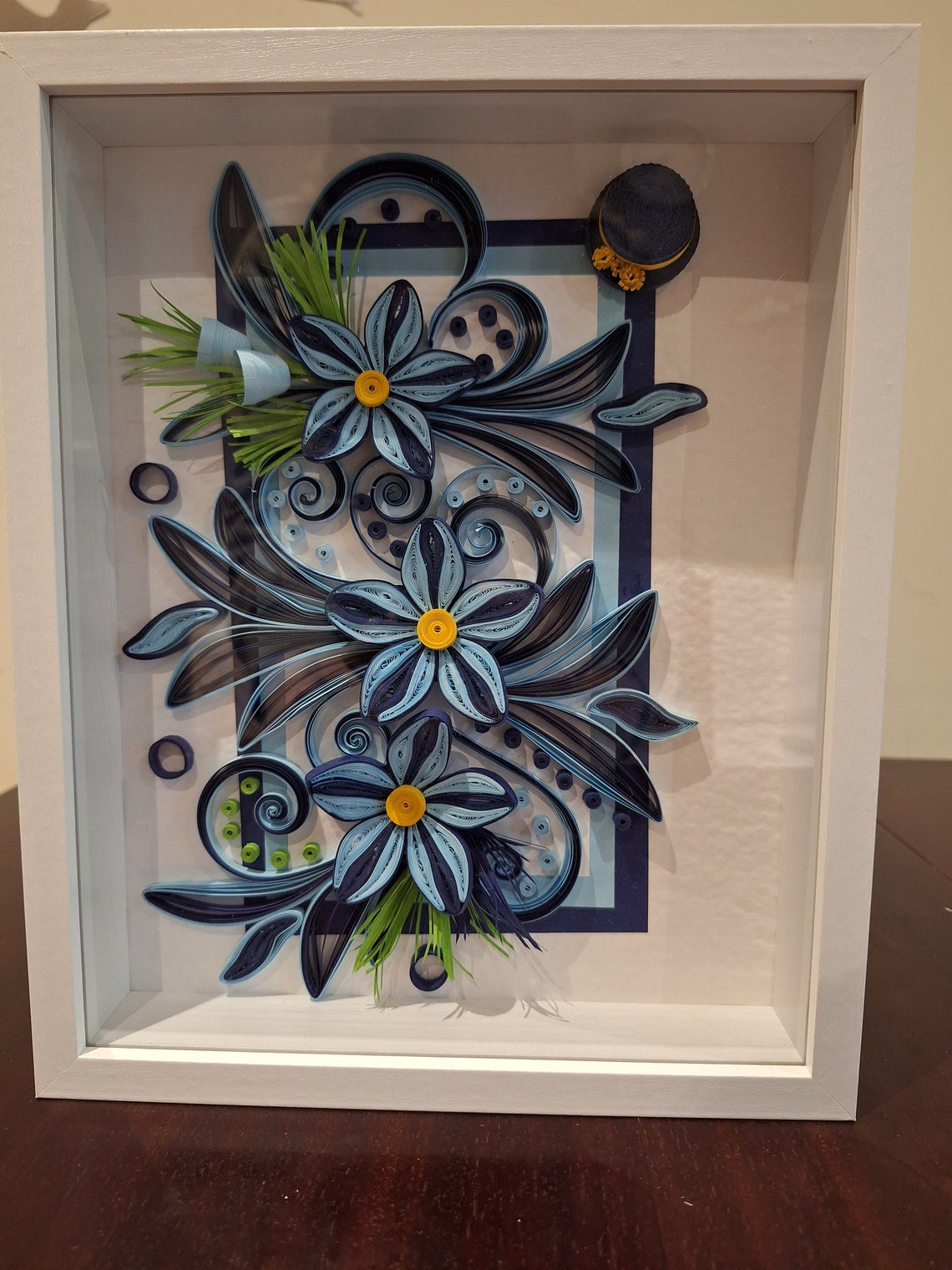 Wall Frame/ Paper Quilling Wall Art/ 3D Quilted Wall Decor/unique Gift ...