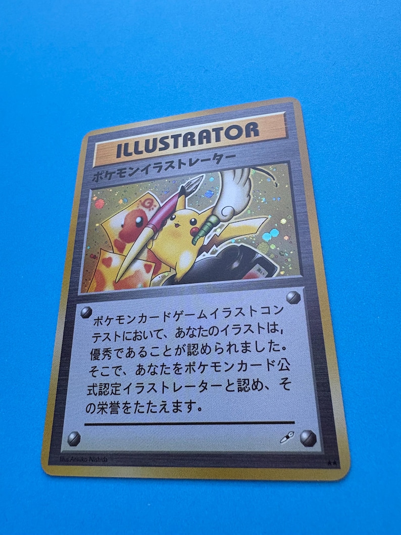 Pokémon Pikachu Illustrator Proxy Etsy Canada