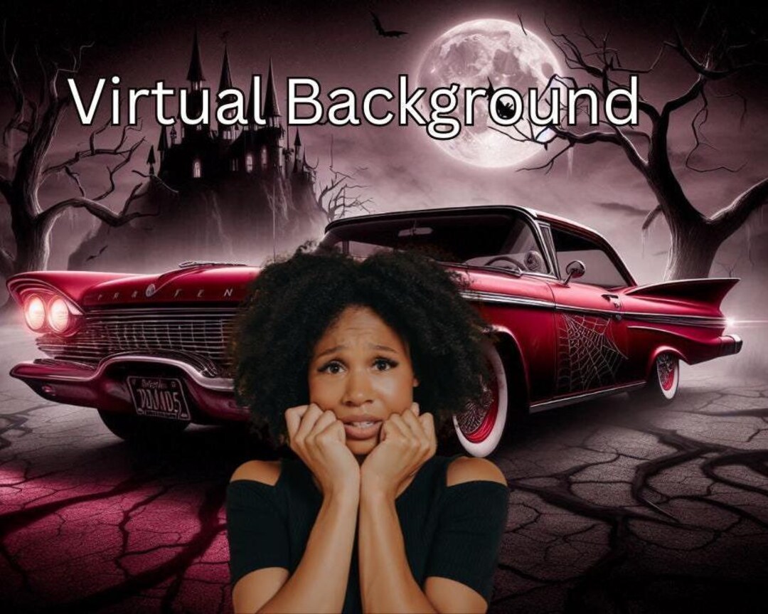 5 Spooky Virtual Backgrounds Collection 2 - Etsy