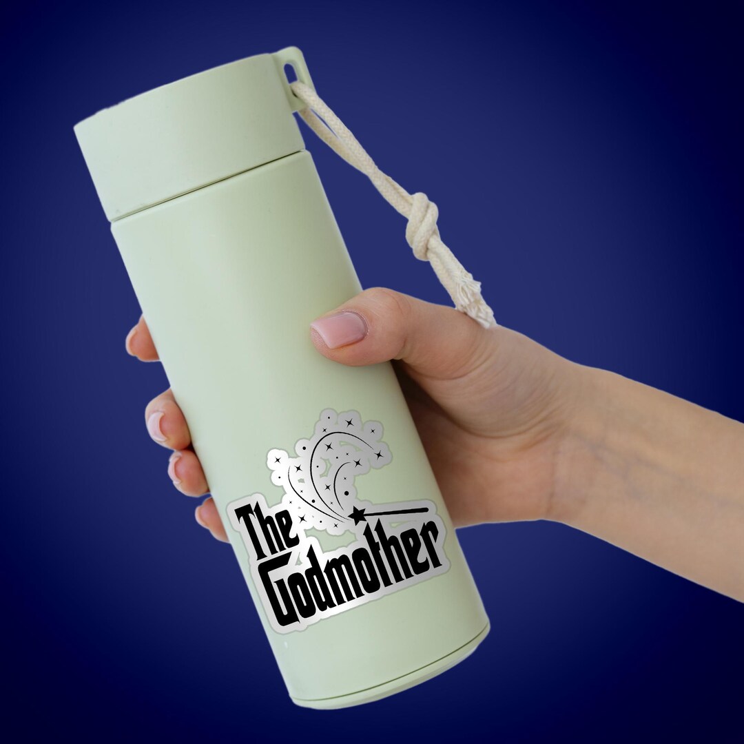 Godmother Laptop Sticker, Magical Fairy Godmother Vinyl Decal, Star ...
