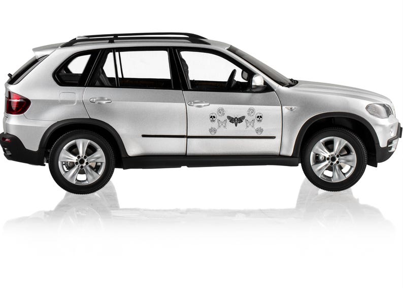 Death Head Moth Car Decal, Gothic Skull Moth UV DTF Sticker, Skeleton ...