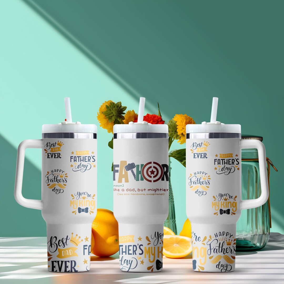 Fathor Definition Cup Wrap, Father's Day UV DTF Decal, 16oz Glass Can ...
