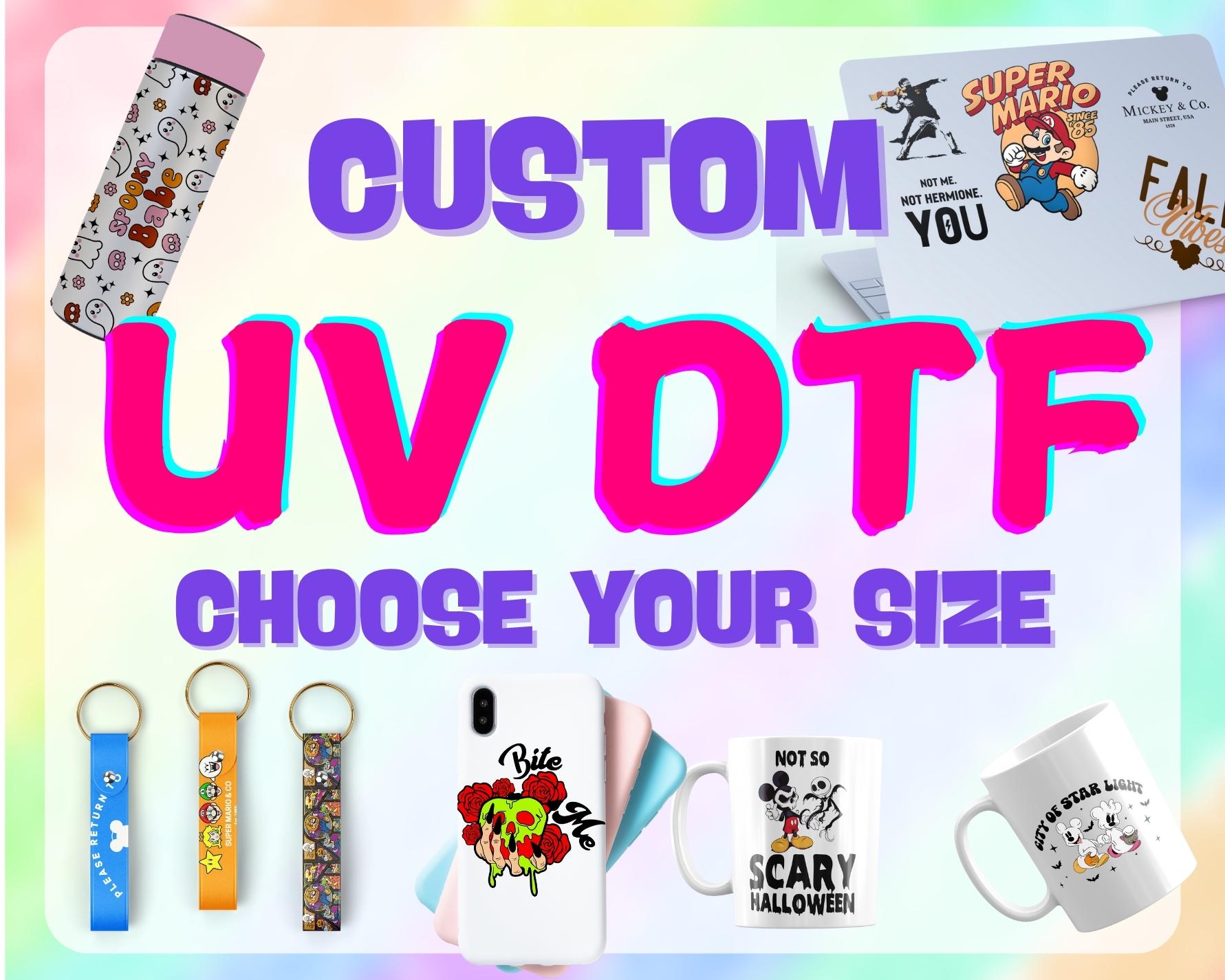 Custom UV DTF Stickers, Uv Dtf , Uv Dtf Decal,custom Stickers, Ready ...